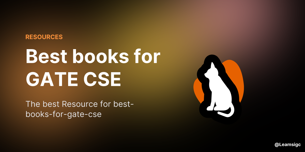 Best books for GATE CSE | Must Know Resources for Developers by Giessen Dev