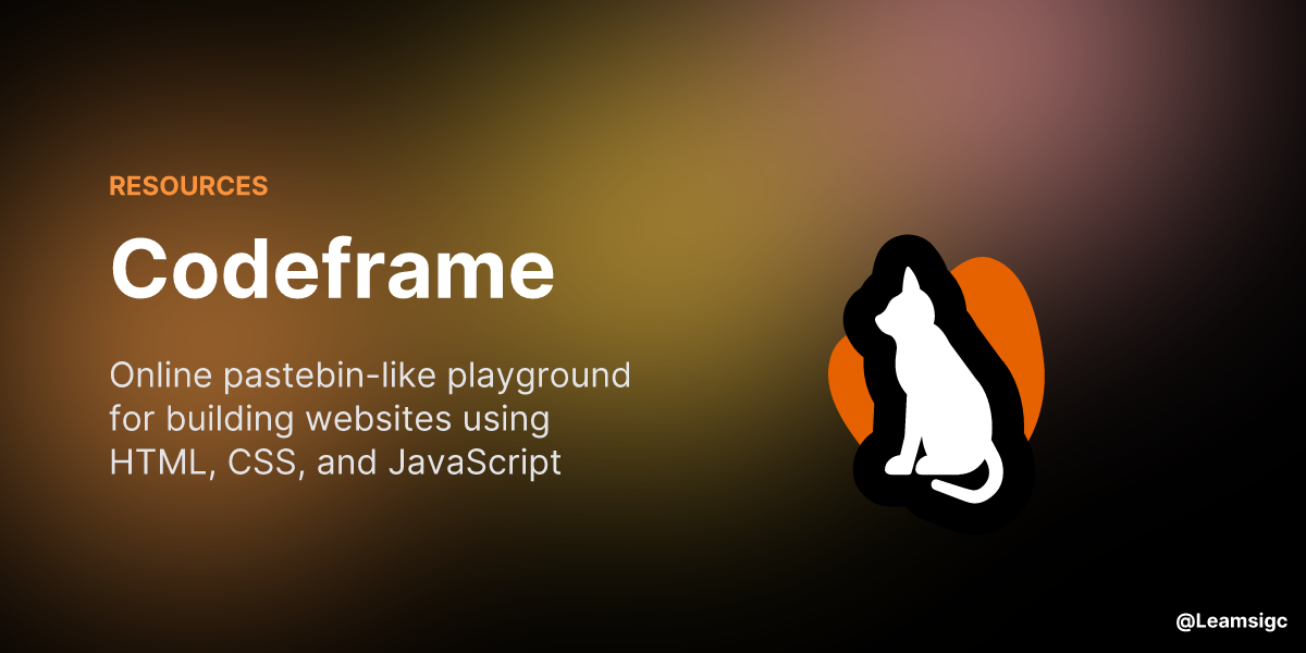 Codeframe | Must Know Resources for Developers by Giessen Dev