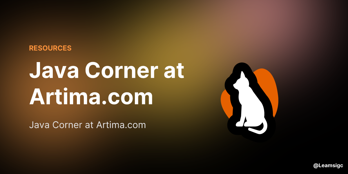 Java Corner at Artima.com | Must Know Resources for Developers by Giessen Dev