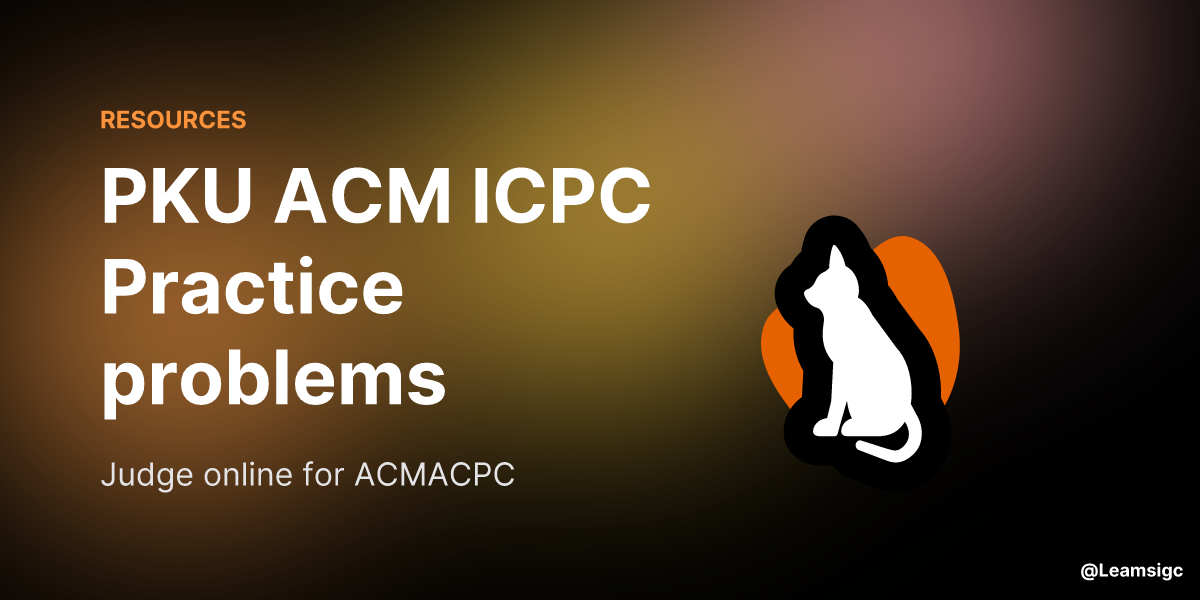 Pku Acm Icpc Practice Problems Must Know Resources For Developers By