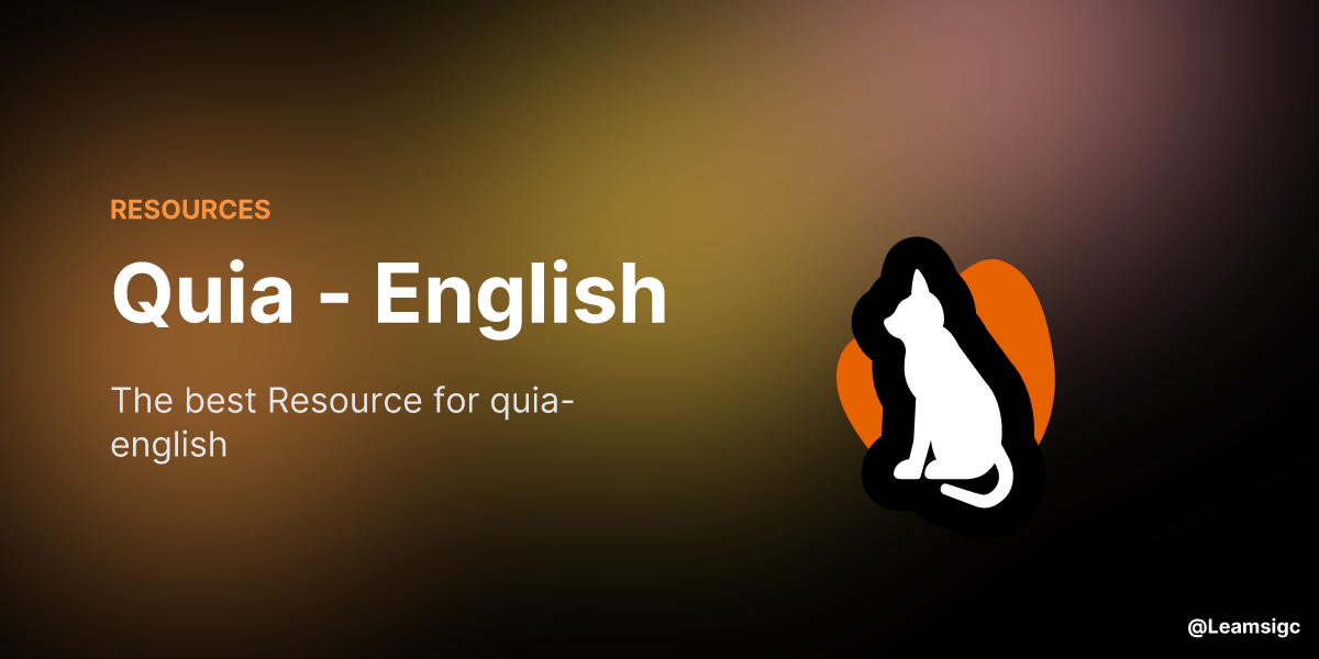 Quia - English | Must Know Resources for Developers by Giessen Dev
