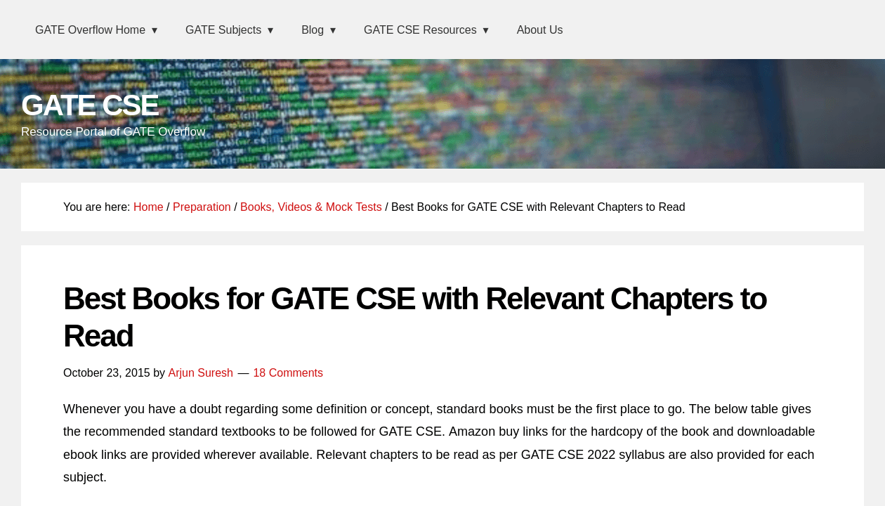 Best books for GATE CSE | Must Know Resources for Developers by Giessen Dev