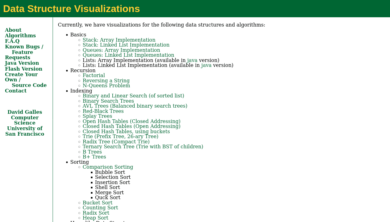 Data Structure Visualization Must Know Resources For Developers By