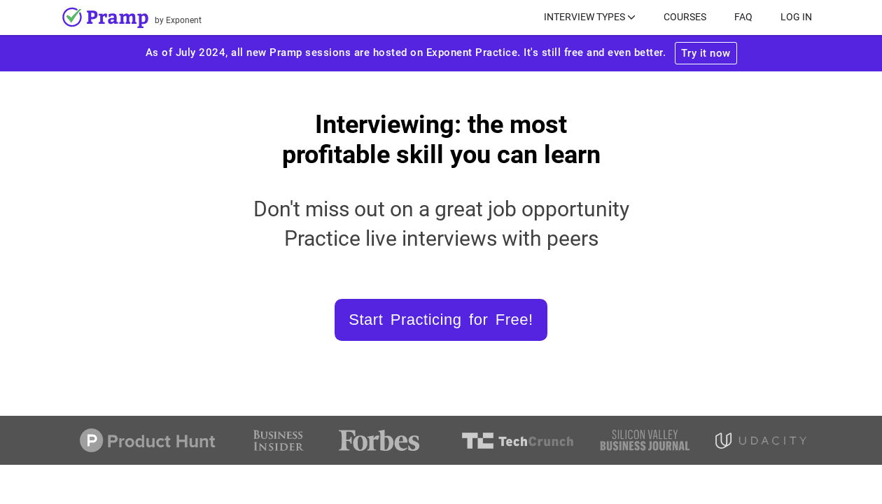 Pramp/A free on demand interview practice platform for Software Engineers | Must Know Resources ...