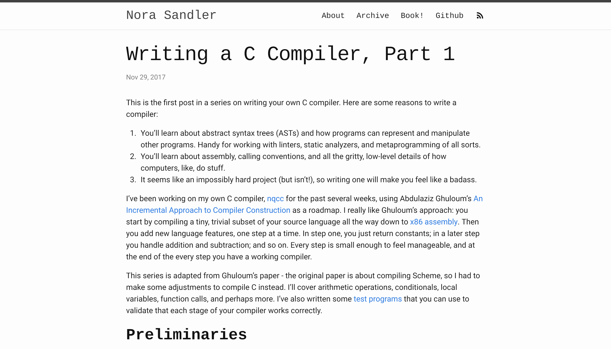 Writing A C Compiler Must Know Resources For Developers By Giessen Dev